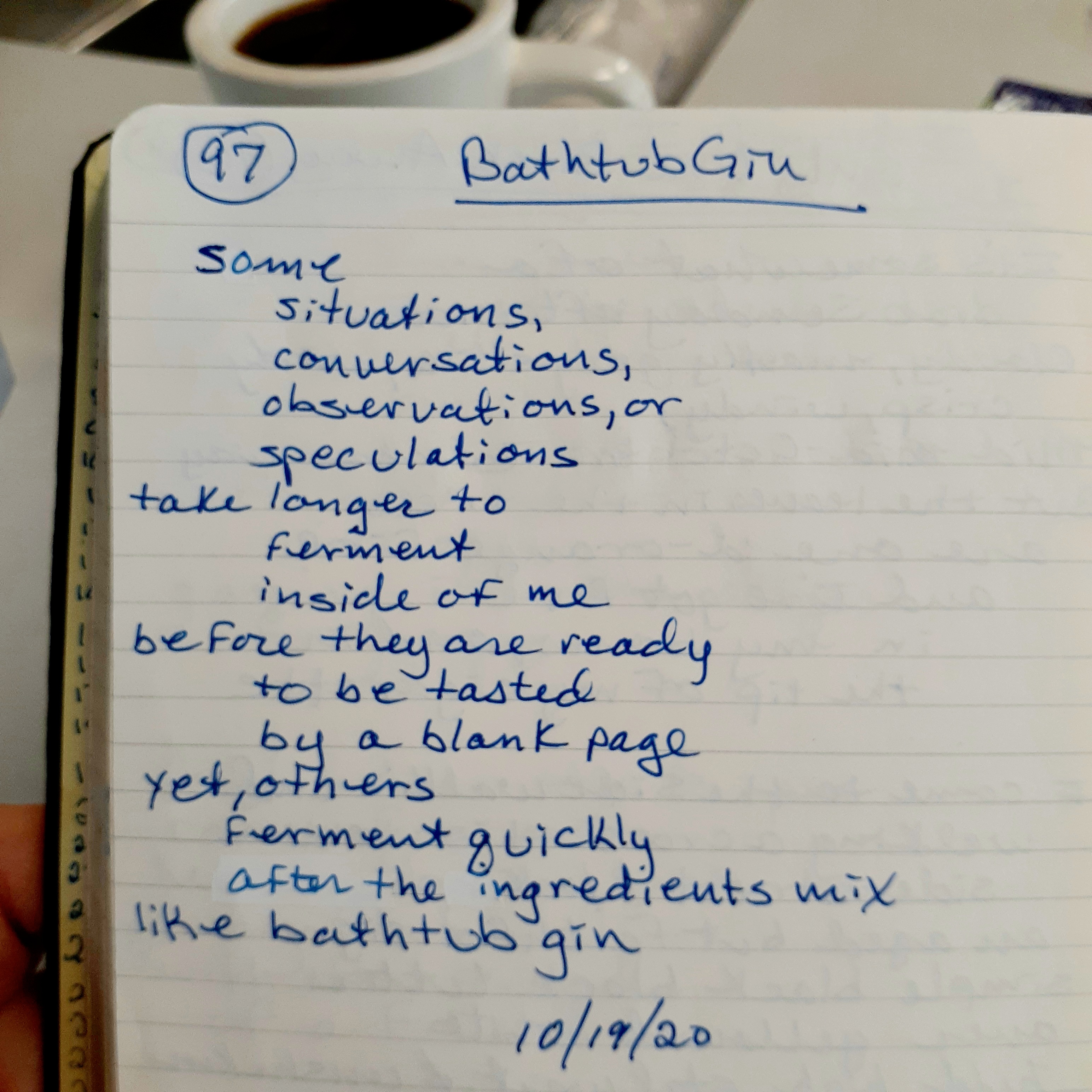 Bathtub Gin, a poem by Luke Austin Daugherty | Luke Austin Daugherty